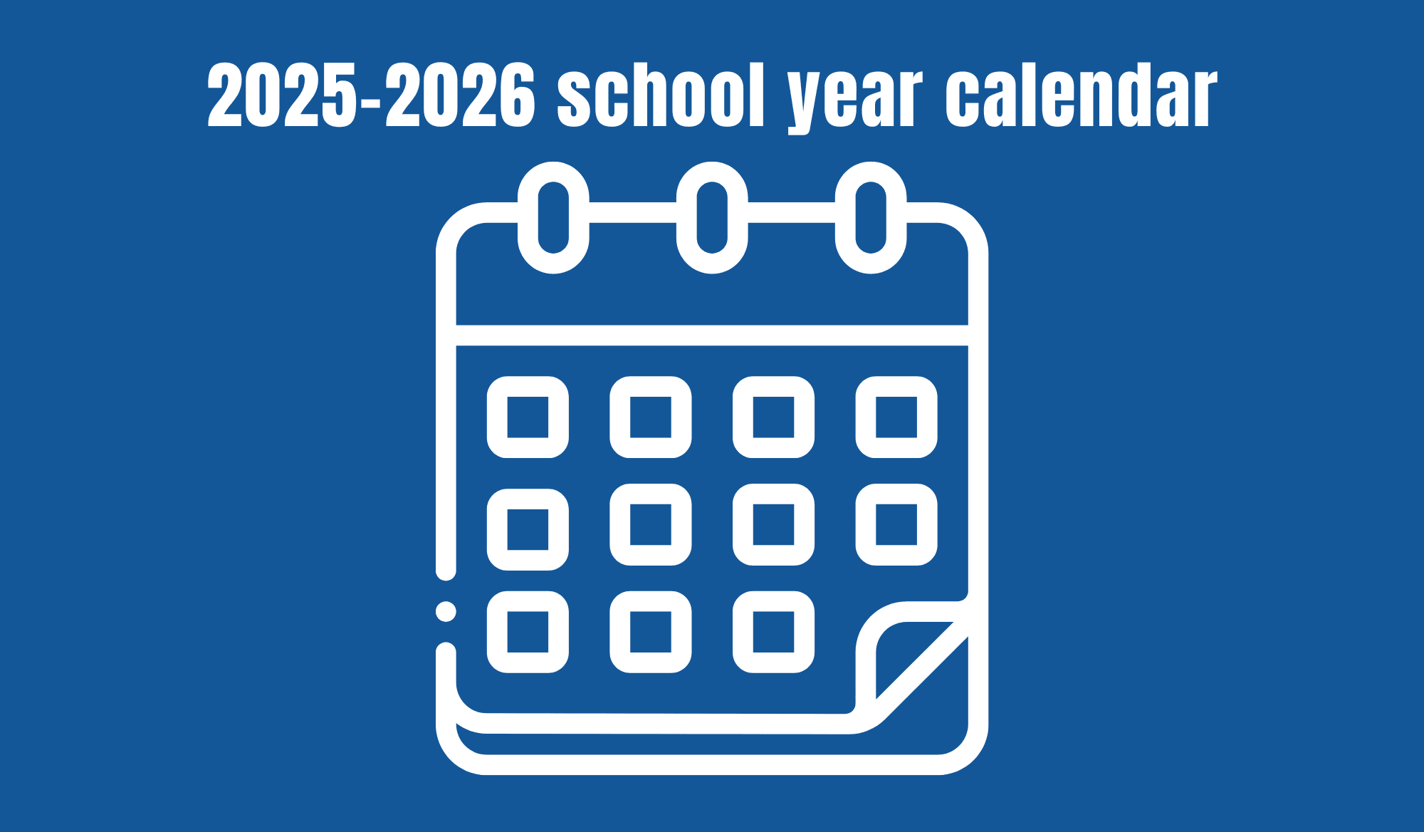 2025-2026 school year calendar – Central Senior School